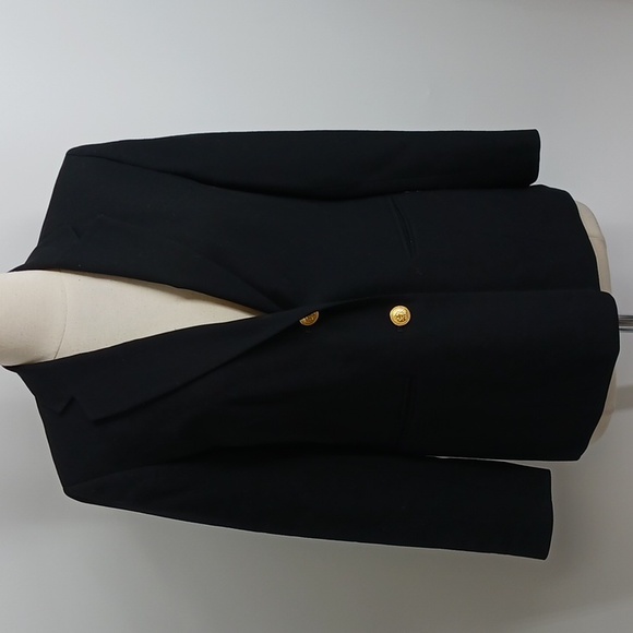 Talbots | Jackets & Coats | Talbots Classic Lightweight Black Wool ...